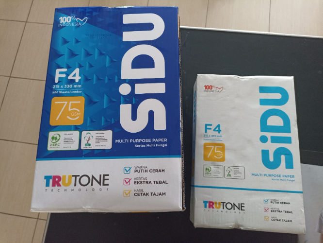 Kertas HVS Folio (F4) SIDU 75 gsm