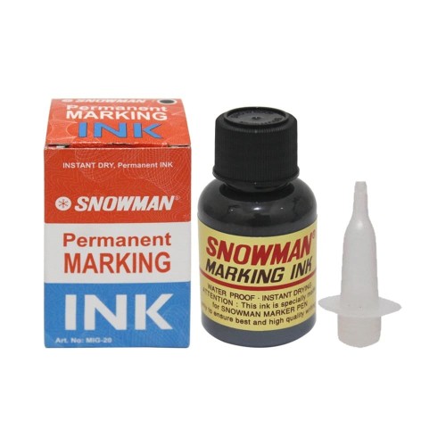 TINTA SPIDOL SNOWMAN PERMANENT HITAM