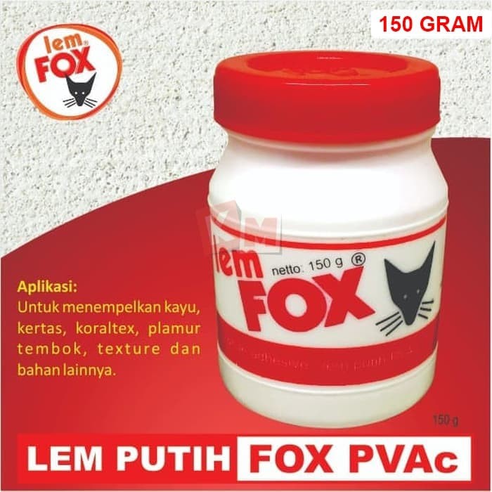 LEM FOX PUTIH PVAc 150gr